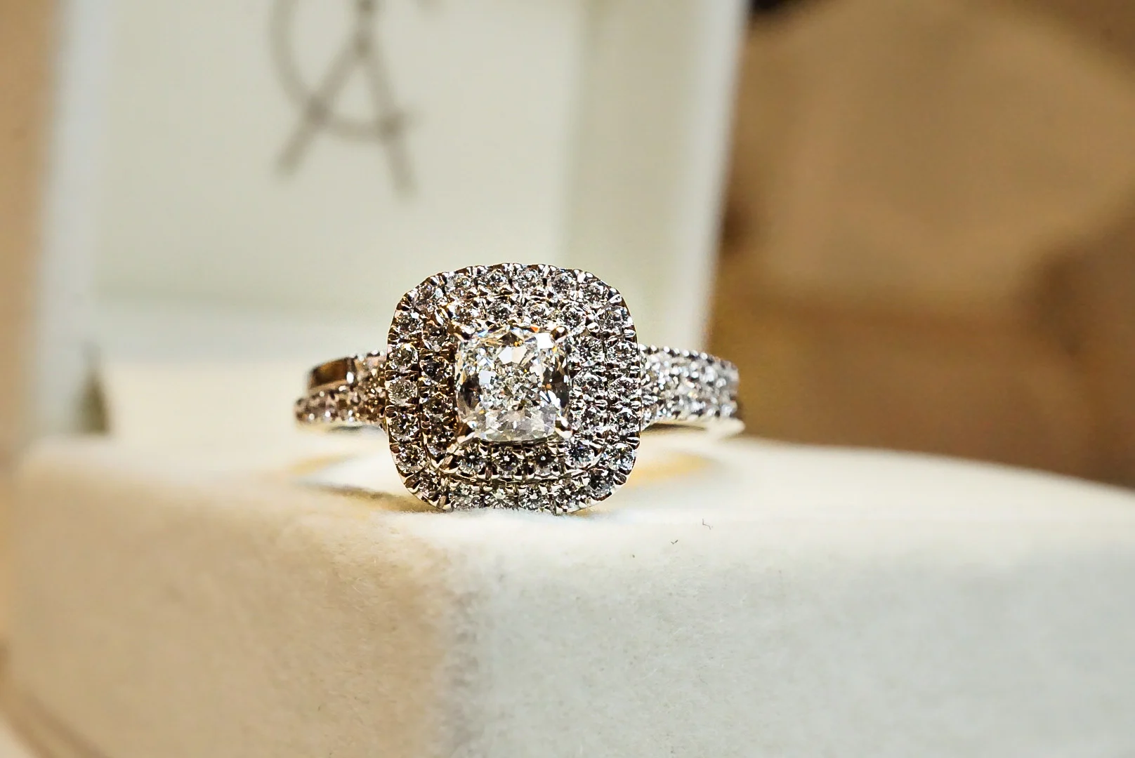Sparkling Unity Diamond Cluster Ring - Ceylon Artisans