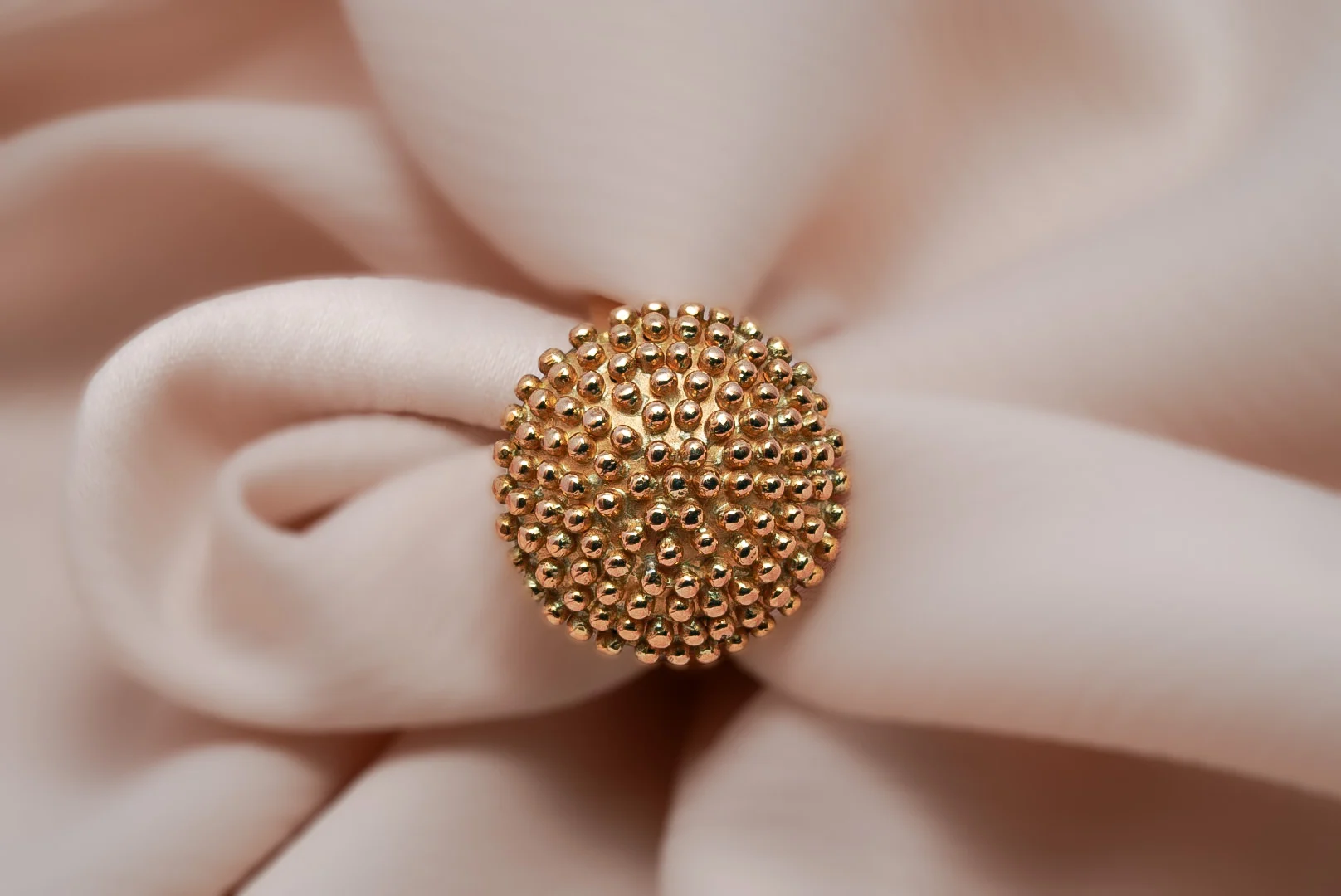 Gold Beaded Ring - Ceylon Artisans