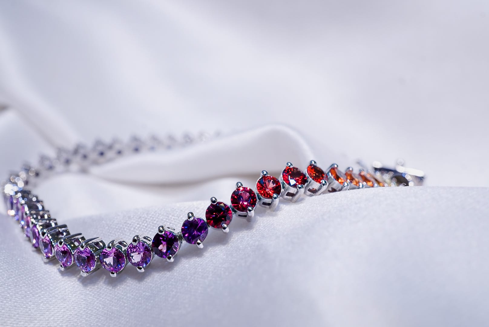 Elegance Sapphire Symphony Bracelet - Ceylon Artisans