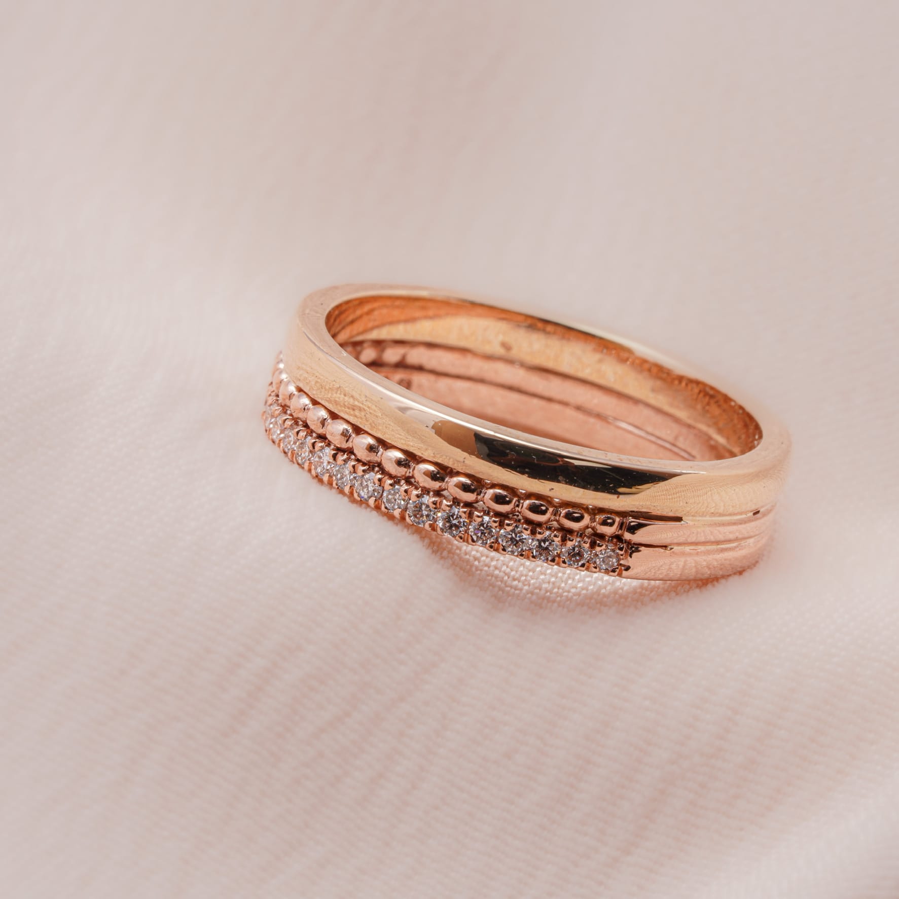 Twilight Duet Vow Band - Ceylon Artisans